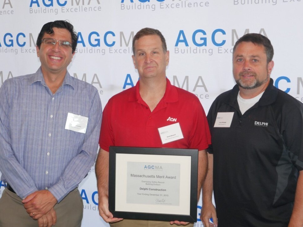AGC MA Honors Delphi for Safety | Delphi Construction